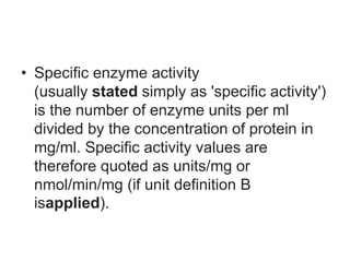 Enzyme CSIR -NET | PPTX