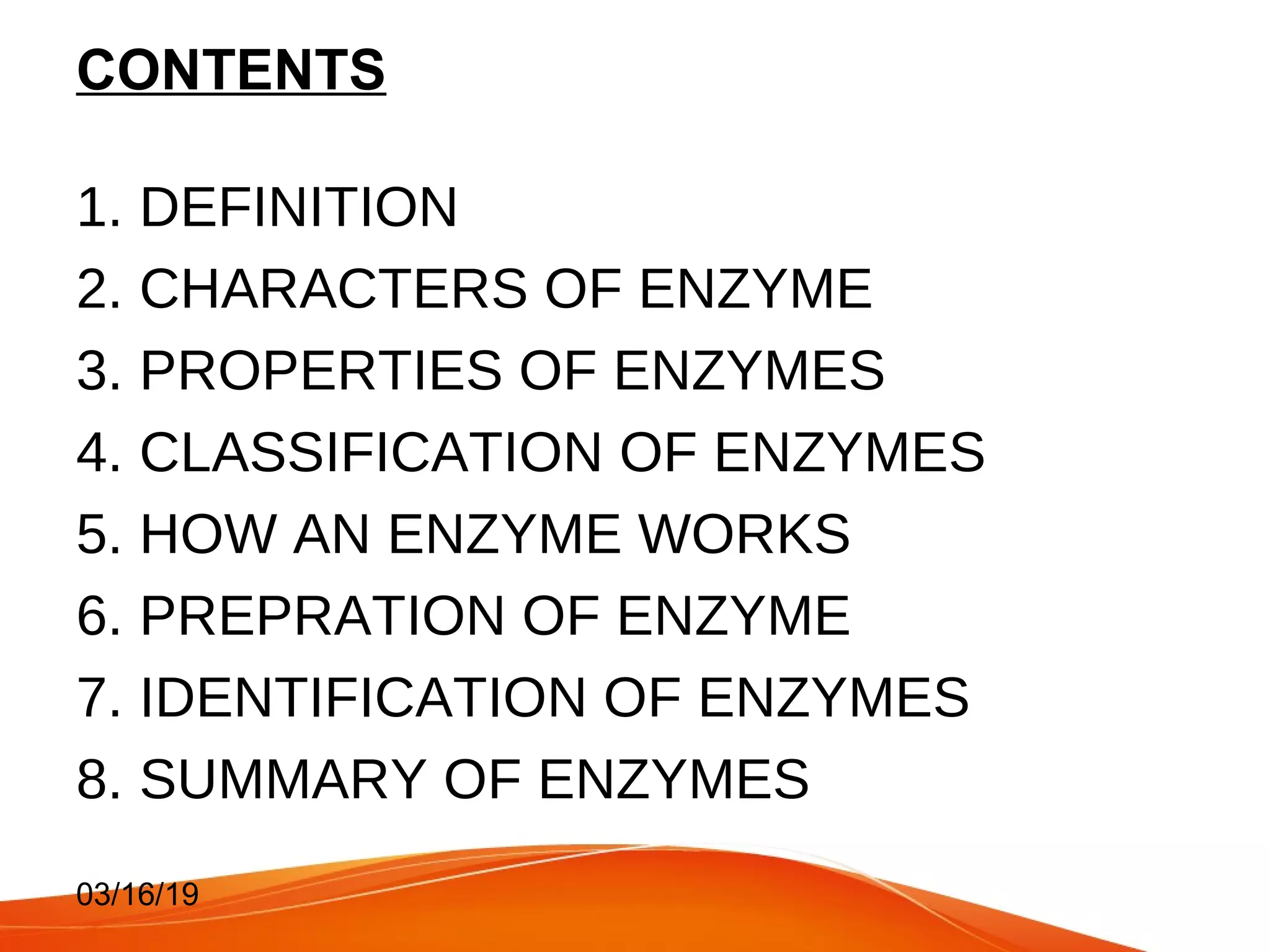 Enzyme-An introduction | PPT