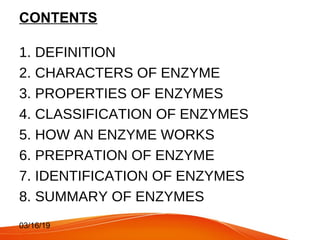 Enzyme-An introduction | PPT