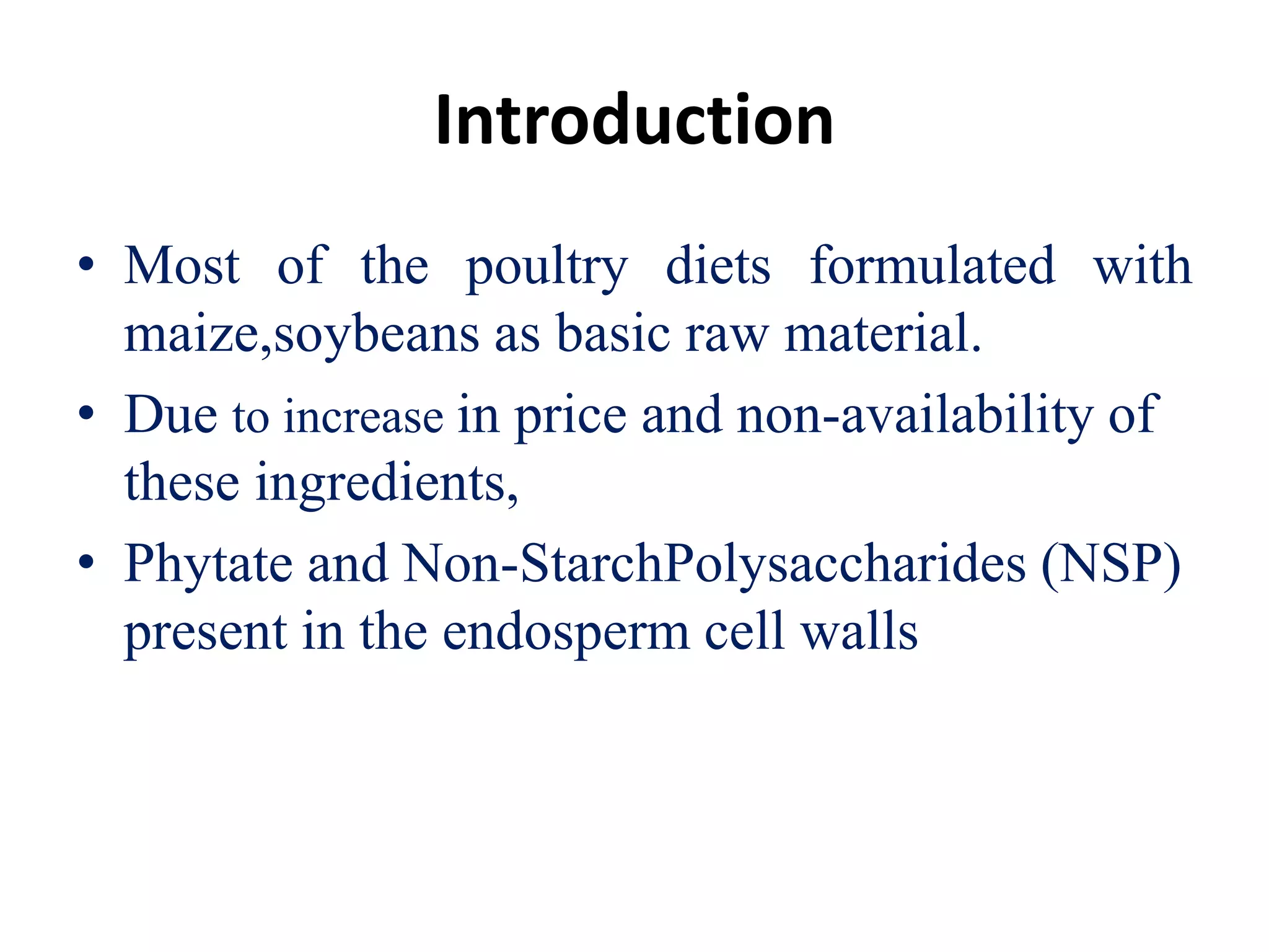 ENZYMES IN POULTRY NUTRITION | PPTX