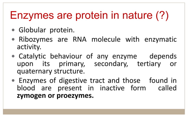 Enzymes (General Introduction & Action Mechanism) | PDF