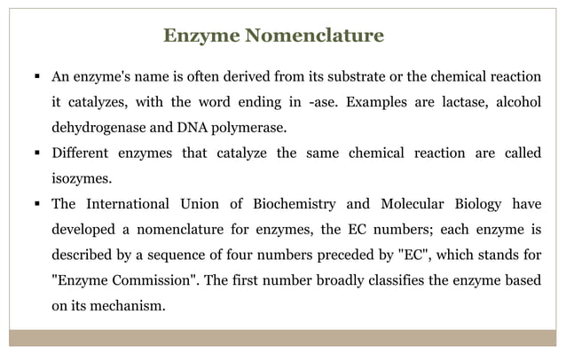 Enzymes (General Introduction & Action Mechanism) | PDF