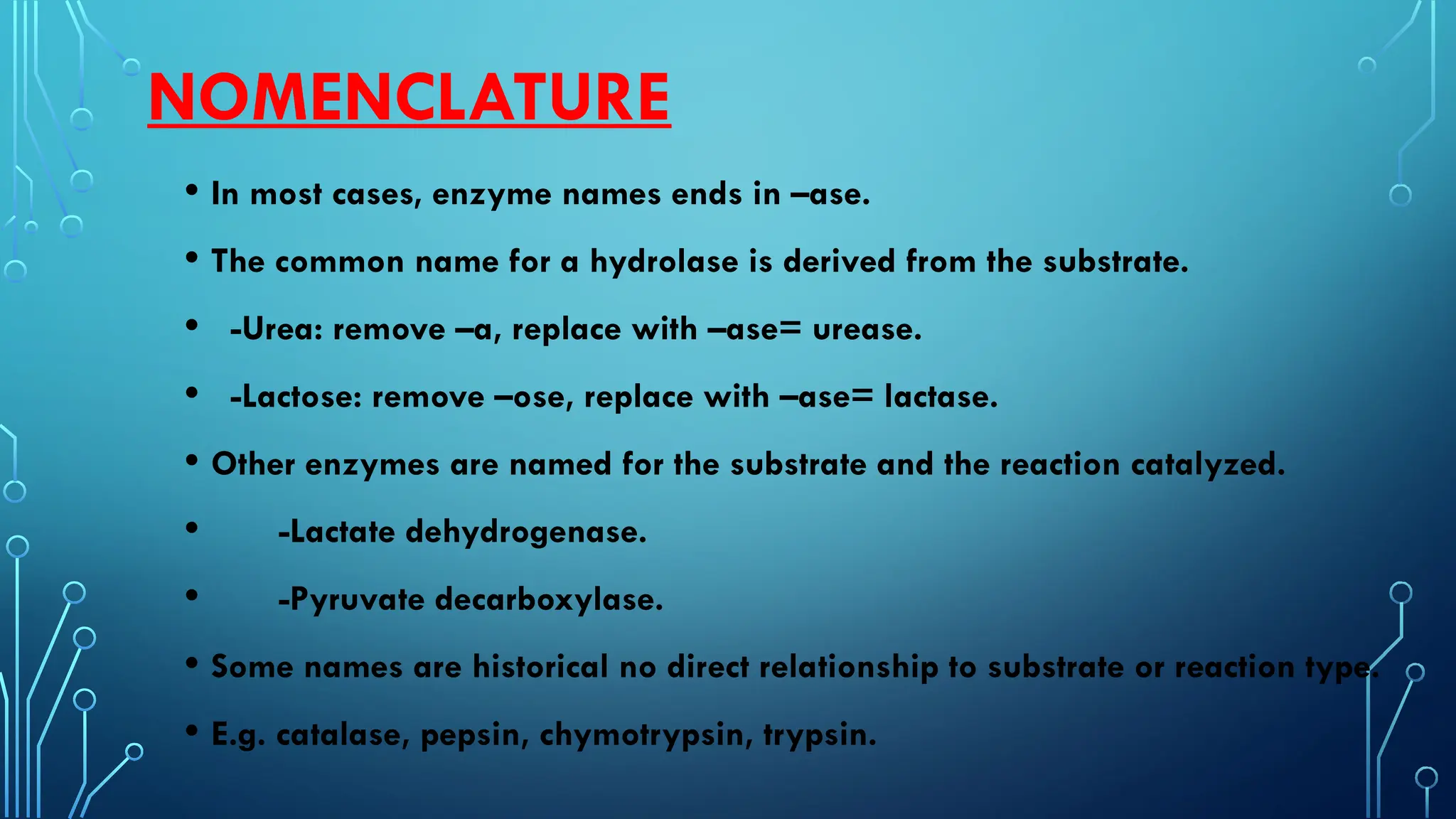 enzyme Nomenclature and classification of enzymes | PPTX