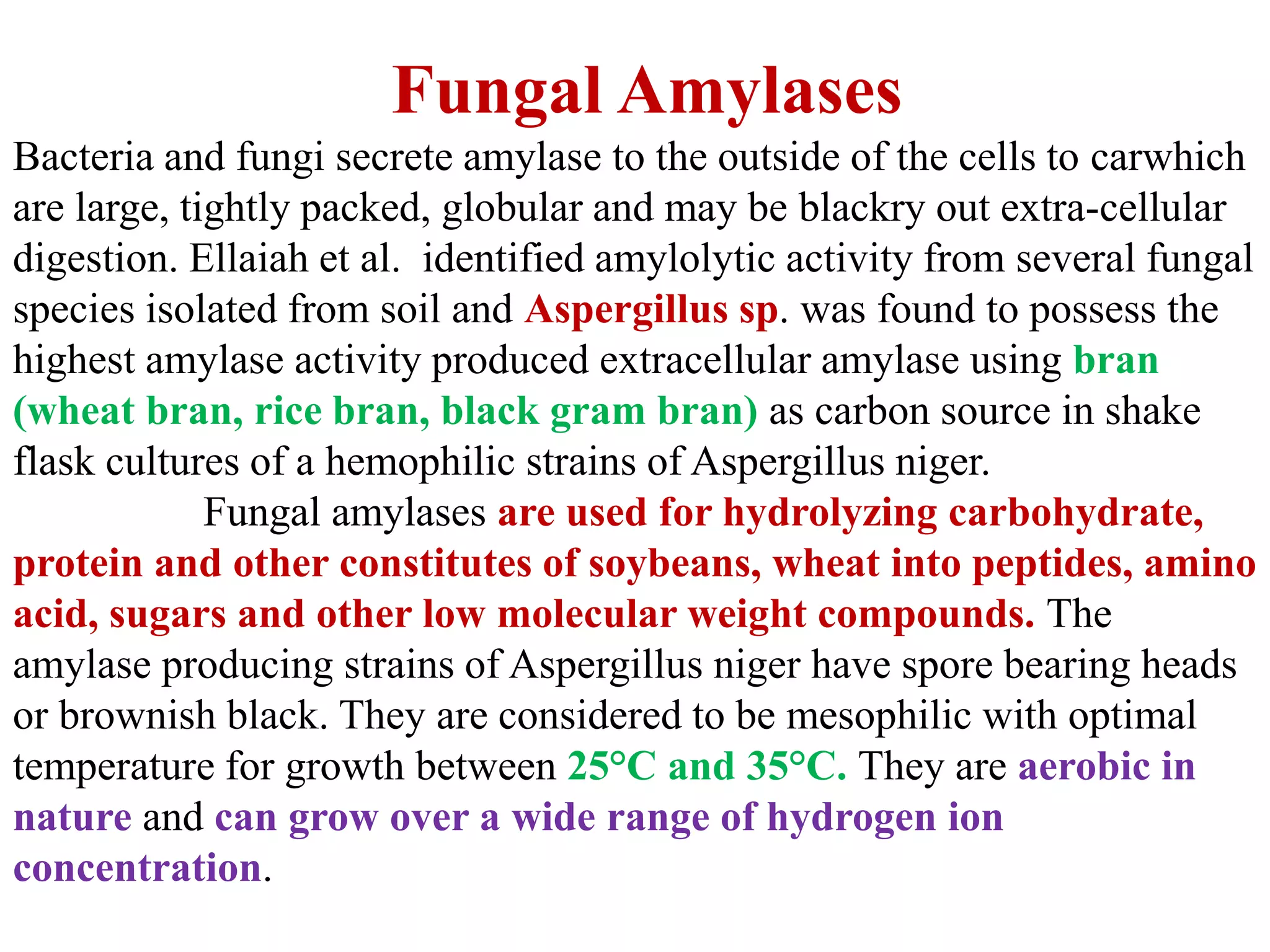 Enzyme amylases | PPTX