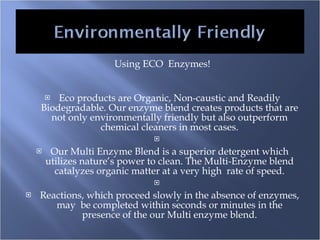 Enzyme Consultants Helping You and the Ecosystem | PPT