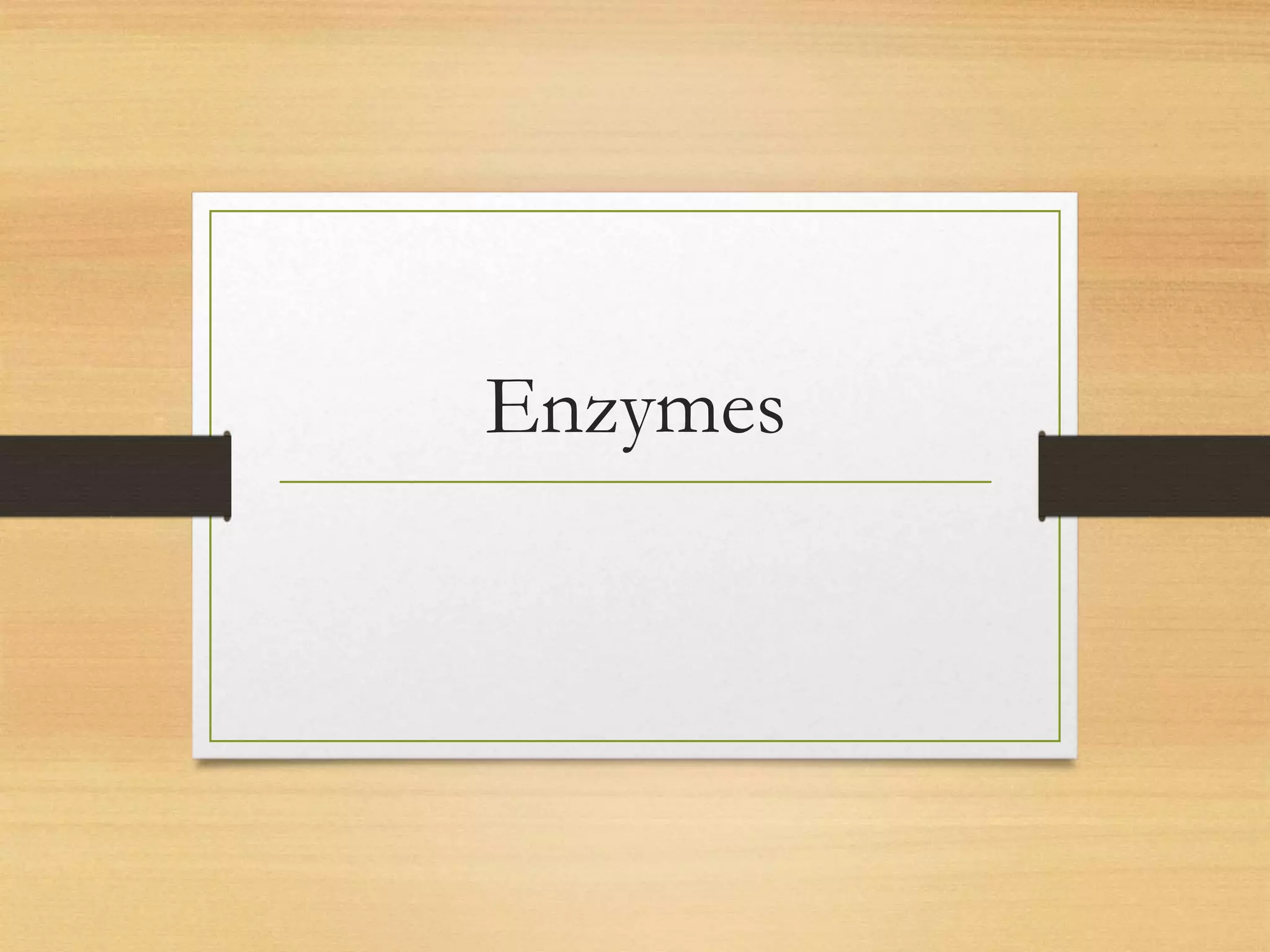 Enzyme ppt | PPTX
