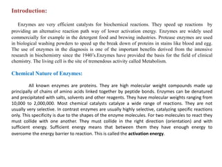 Enzyme activity | PPTX