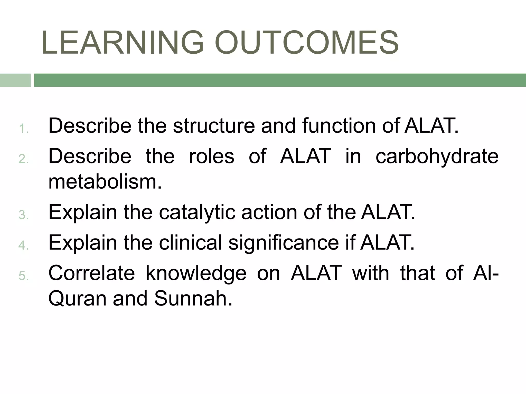 ALANINE TRANSAMINASE (ALT) | PPTX