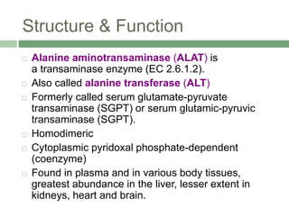 ALANINE TRANSAMINASE (ALT) | PPTX
