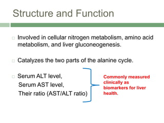 ALANINE TRANSAMINASE (ALT) | PPTX