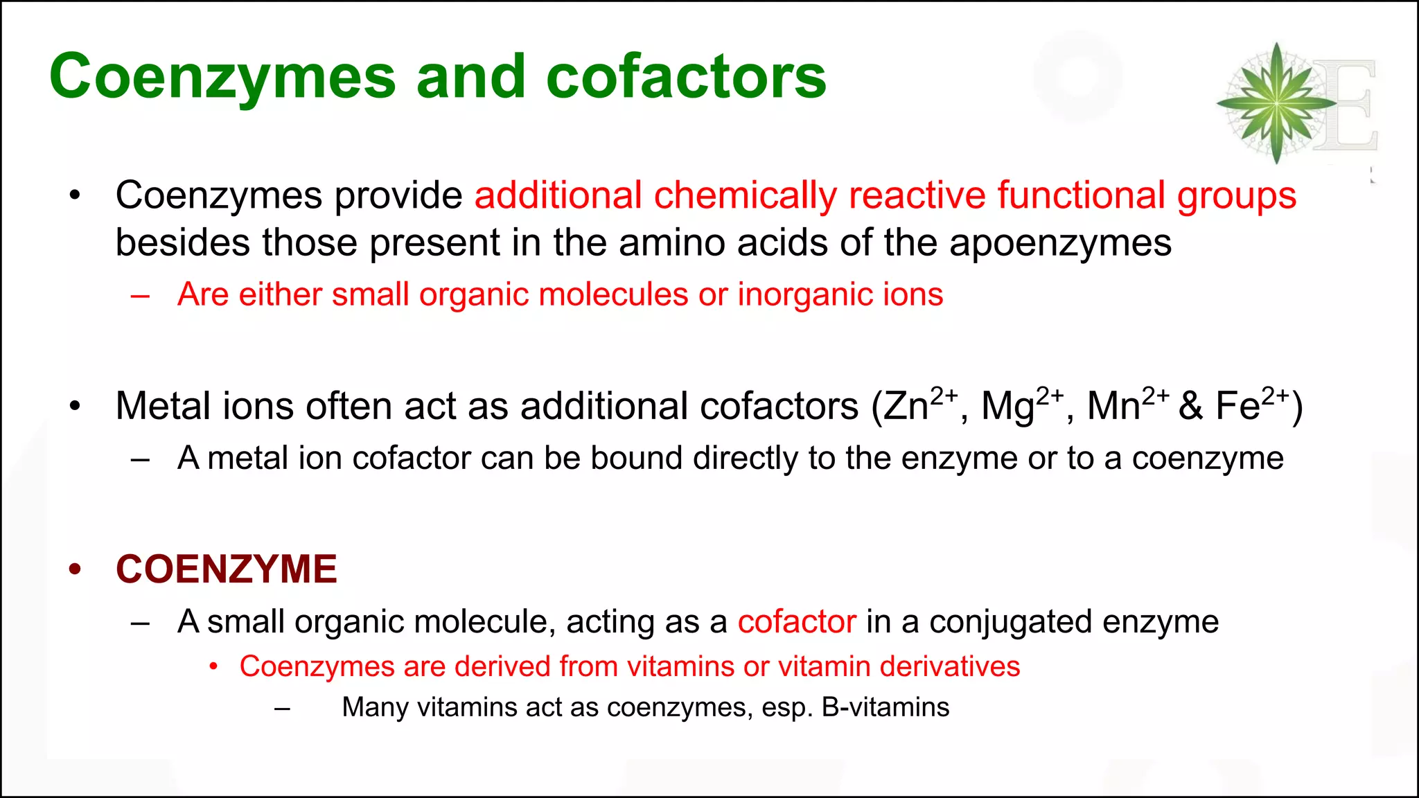 Enzyme and Coenzyme | PDF | Chemistry | Science