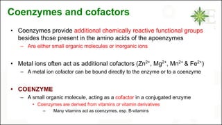 Enzyme and Coenzyme | PPT