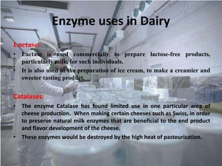 Enzyme aplplication in food industry | PPTX