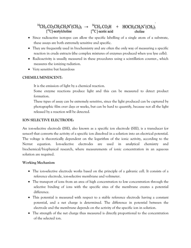 methods of enzyme assay | PDF | Chemistry | Science