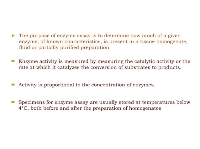 Enzyme assay methods | PPTX