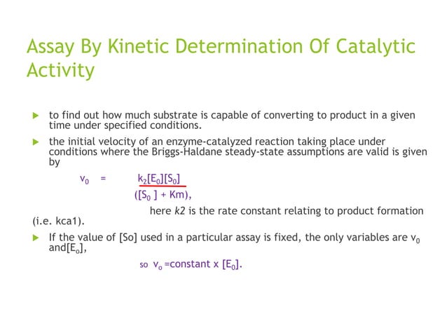 Enzyme assay methods | PPTX
