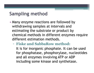 Enzyme Assay Methods | PDF