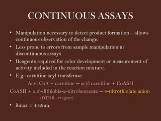 Enzyme assays | PPT