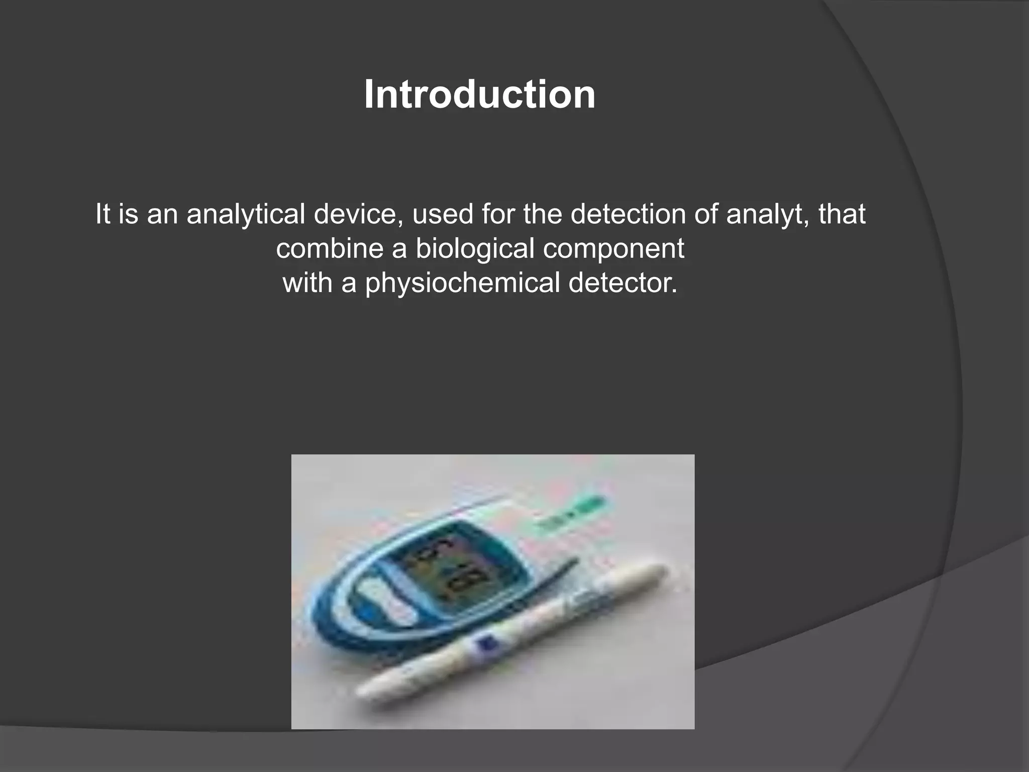 Enzyme biosensor final | PPTX