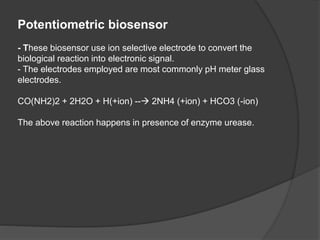 Enzyme biosensor final | PPTX