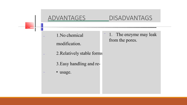 Enzyme Biotechnology Methods Of Enzyme Immobilization And Applications Pptx
