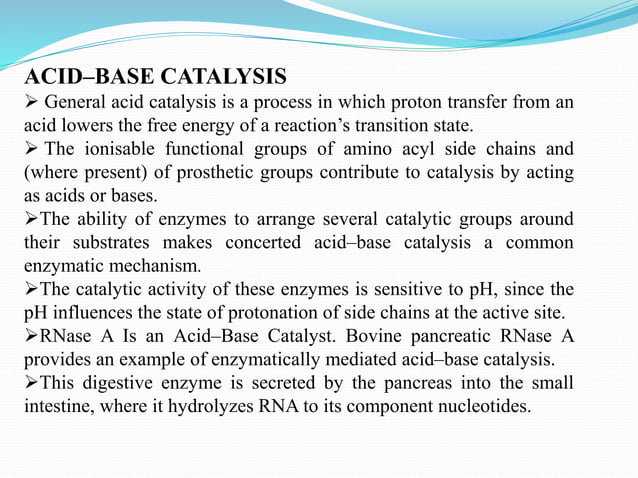 Enzyme catalysis | PPTX