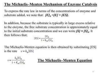 Enzyme Catalysis Heterogeneous and Homogeneous | PPTX