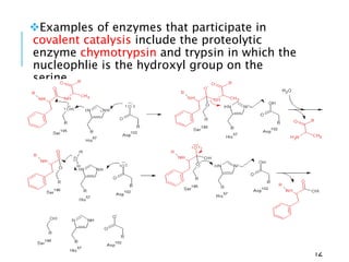 Enzyme catalysis mechanisms involved | PPTX