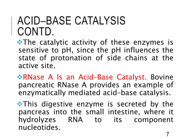 Enzyme catalysis mechanisms involved | PPTX | Chemistry | Science