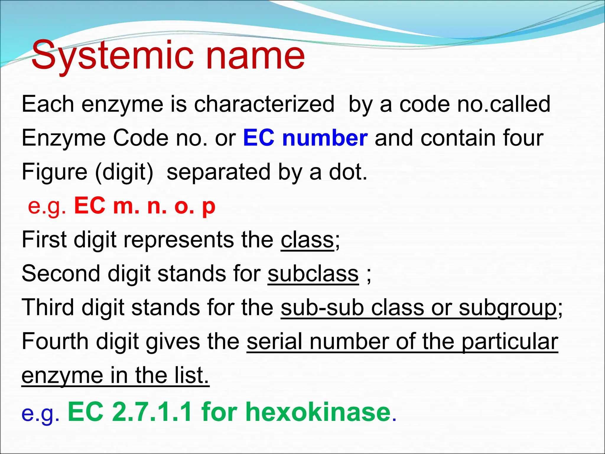 enzyme biochemistry classification regulation | PPT