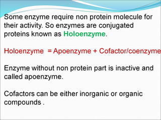 enzyme biochemistry classification regulation | PPT