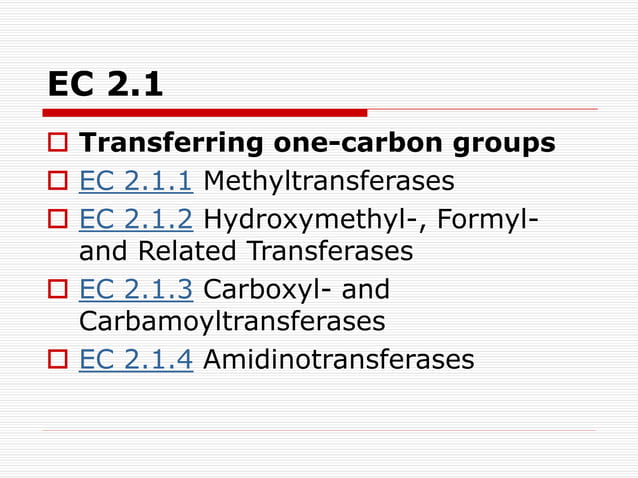 Enzyme classification (EC).ppt | Chemistry | Science