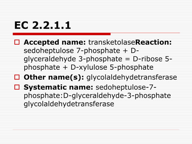 Enzyme classification (EC).ppt | Chemistry | Science
