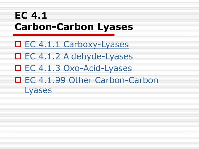 Enzyme classification (EC).ppt | Chemistry | Science