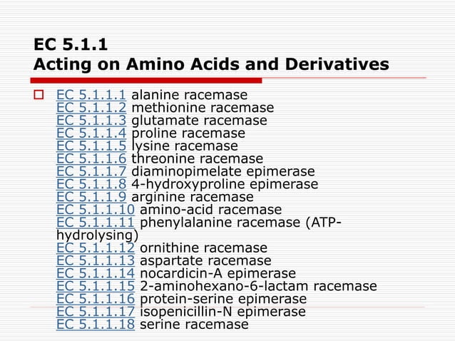 Enzyme classification (EC).ppt | Chemistry | Science