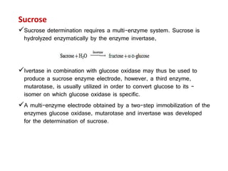 Enzyme electrode sensor for carbohydrate analysis | PPT