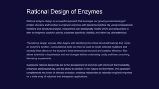 Engineered enzymes and their applicationsppt.pptx