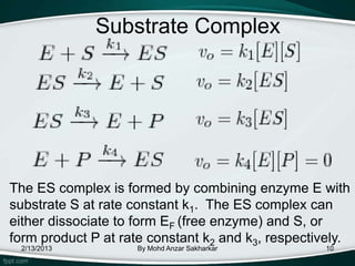 Enzyme kinetics | PPTX