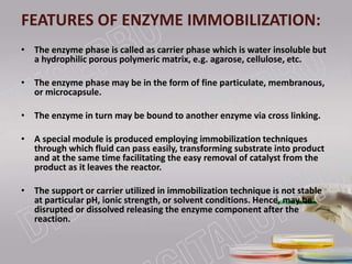 Enzyme immobilization | PPTX