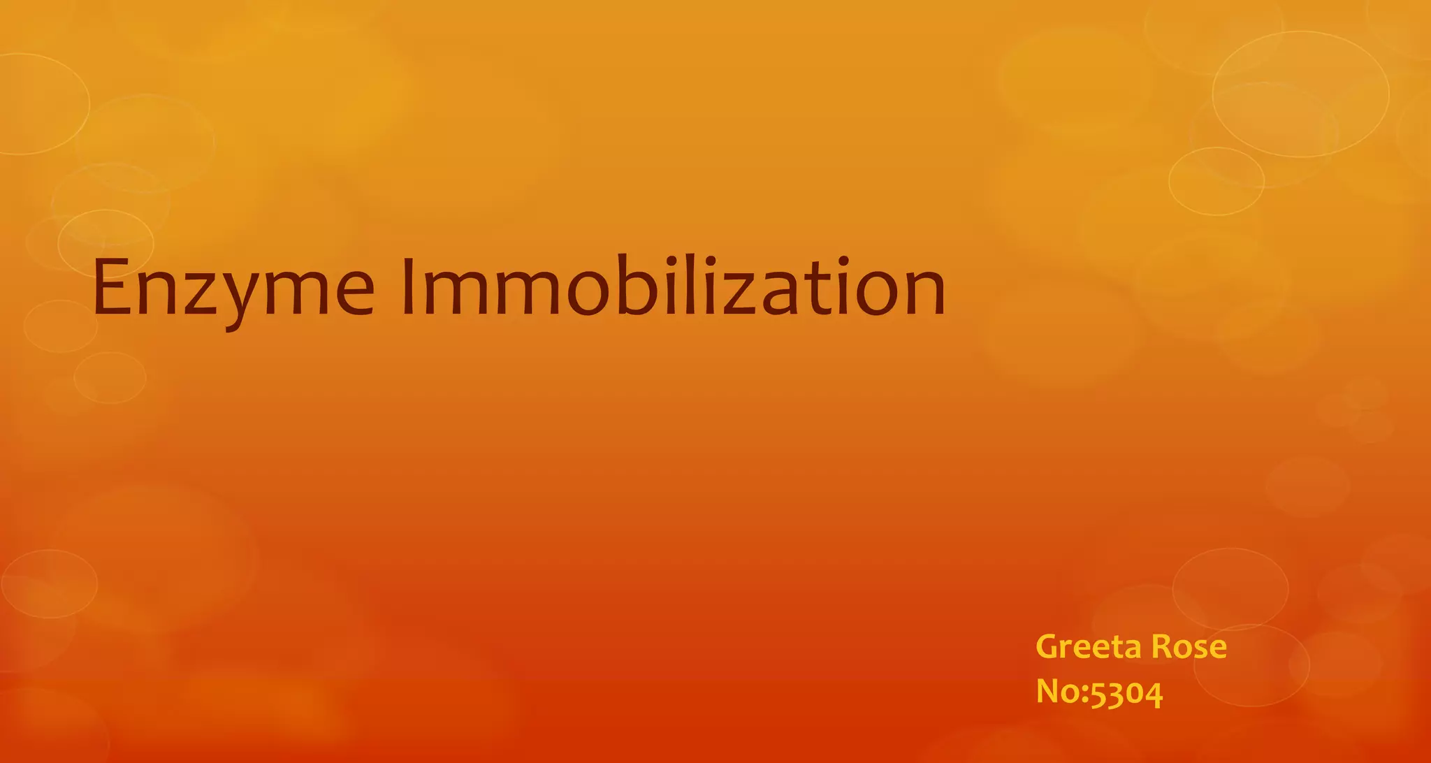 Enzyme immobilization | PPT