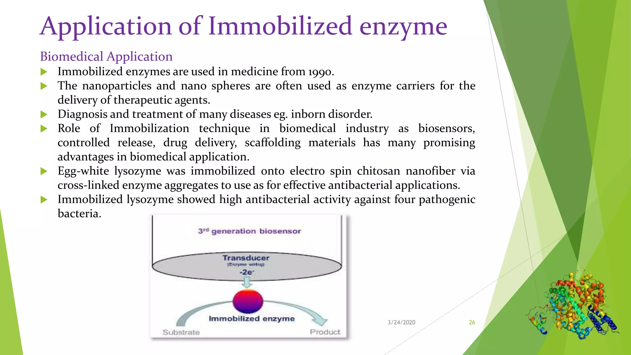 Enzyme immobilization ,Methods ,advantages and disadvantages and applications | PPTX