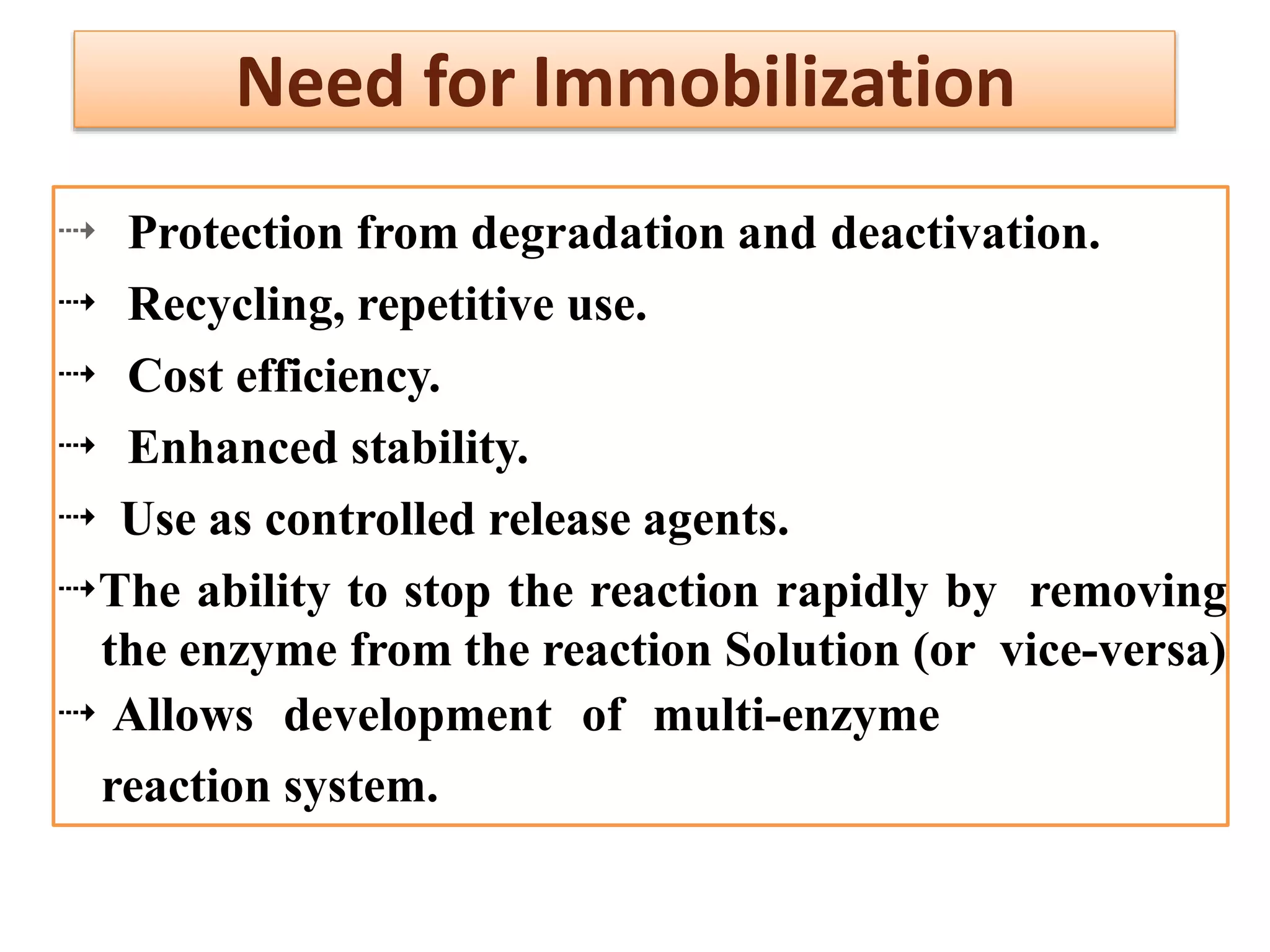 Enzyme immobilization | PPTX