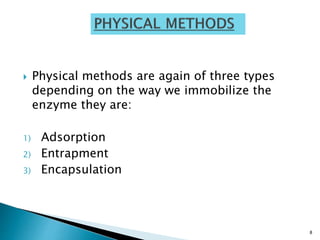 Enzyme immobilization sc | PPTX