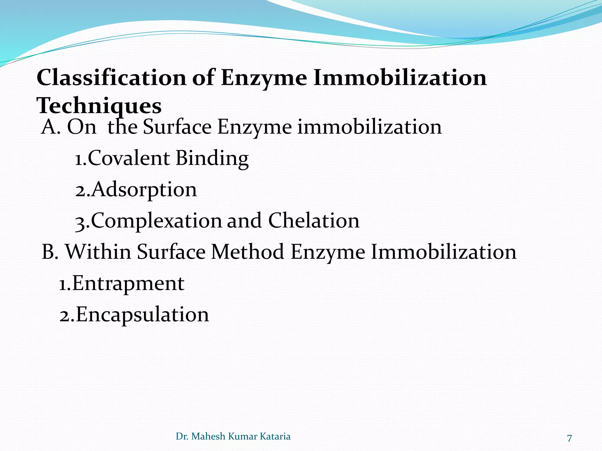 Enzyme immobilization and applications | PPT