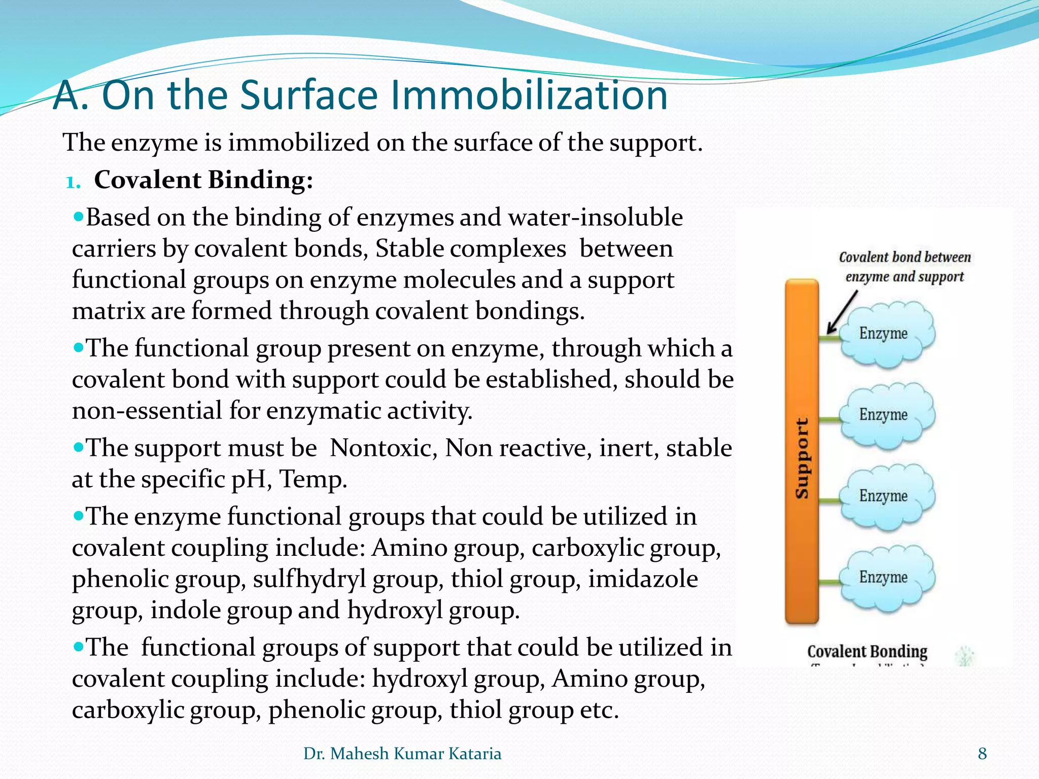 Enzyme immobilization and applications | PPT
