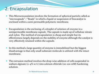 Enzyme immobilization and applications | PPT