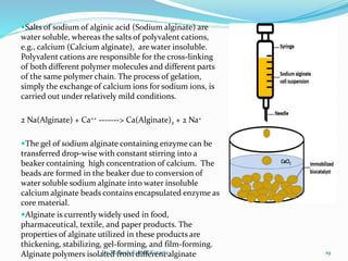 Enzyme immobilization and applications | PPT