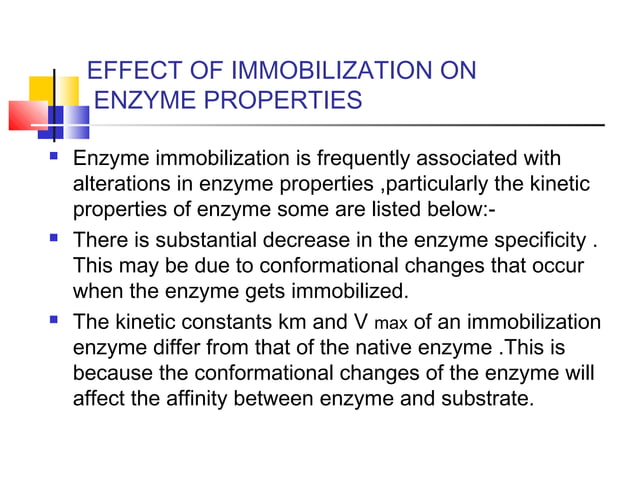 Enzyme immoblization | PPT