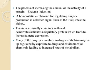 Enzyme induction and inhibition | PPTX