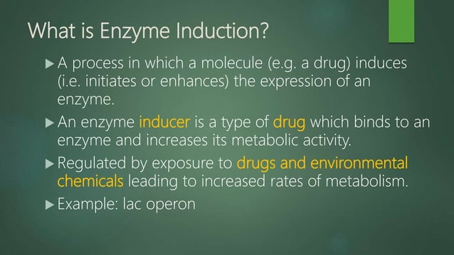 Enzyme induction and repression | PPTX